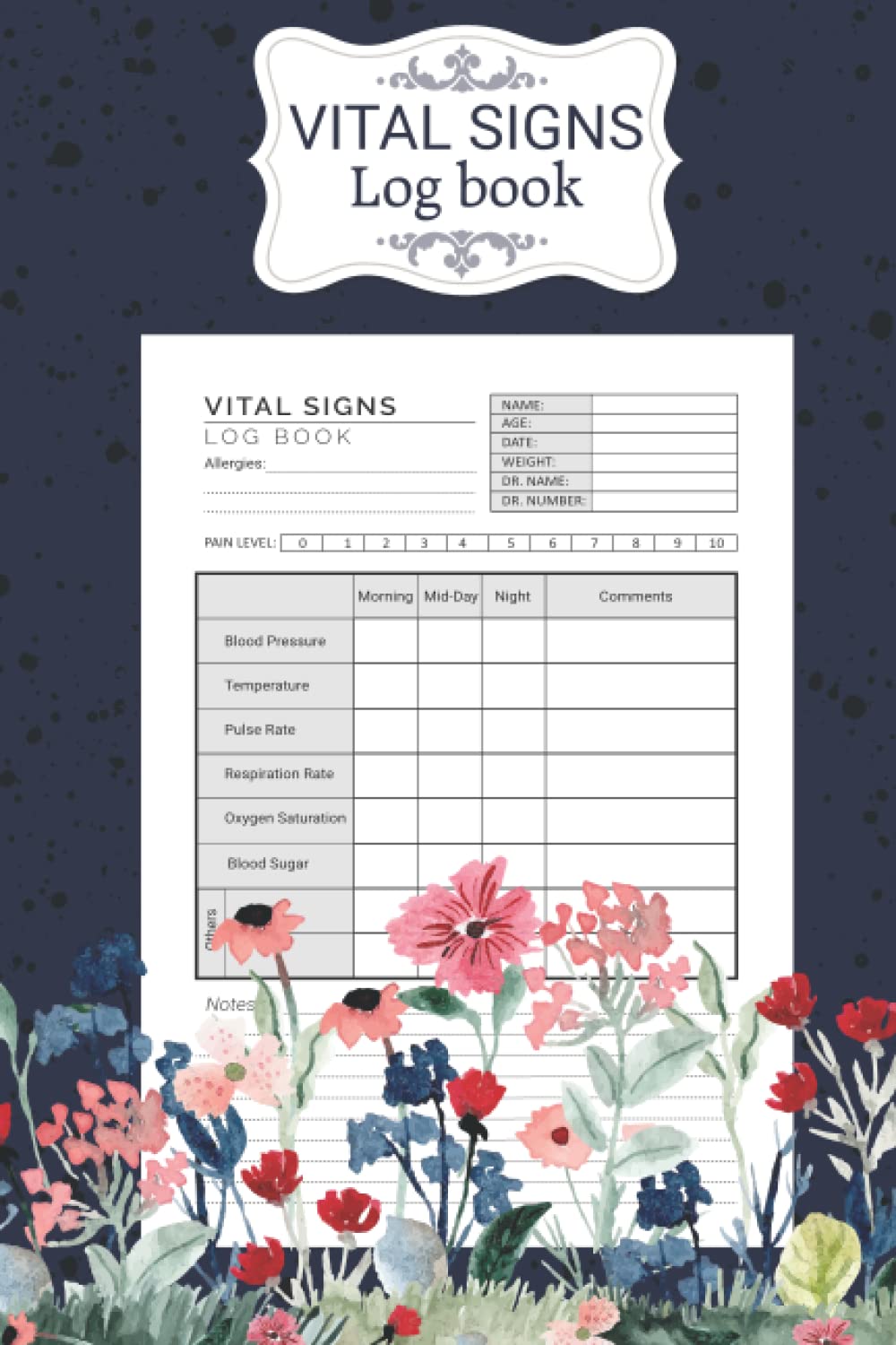 Vital Signs Log book: A Medical Records Logbook For Patients, Nurses ...