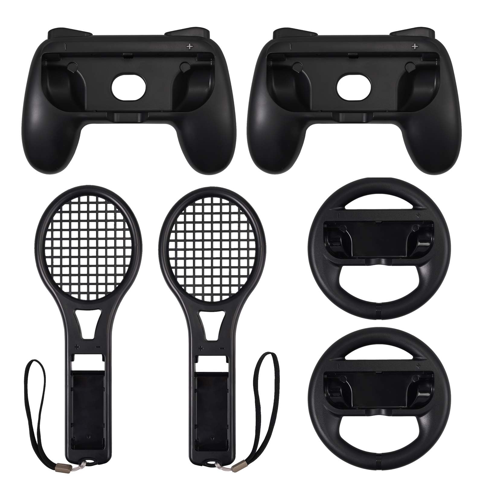 Snapklik.com : 3 In 1 Joy-Con Accessories Bundle For Nintendo Switch Tennis Racket For Mario ...