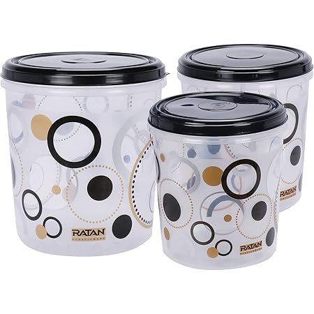 Buy Ratan Ruby Plastic Container Set, 3-Pieces, Blue Online at Low ...