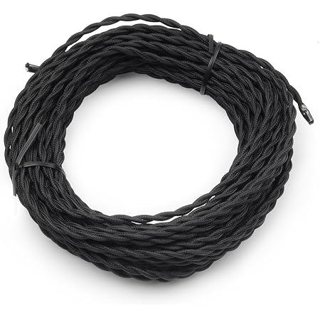 Round Cotton Covered Cord - 18/2 Antique Style Cloth Electrical Wire ...