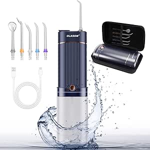 OLASOM Portable Water Flosser - Water Picks for Teeth Cleaning with 5 ...