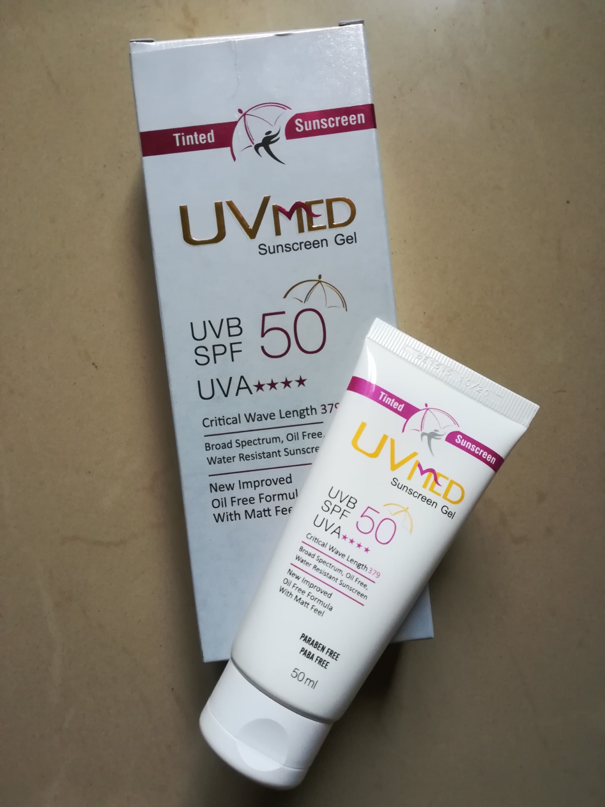 Uvmed Tinted Sunscreen Gel With SPF 50, 50ml : Amazon.in: Beauty