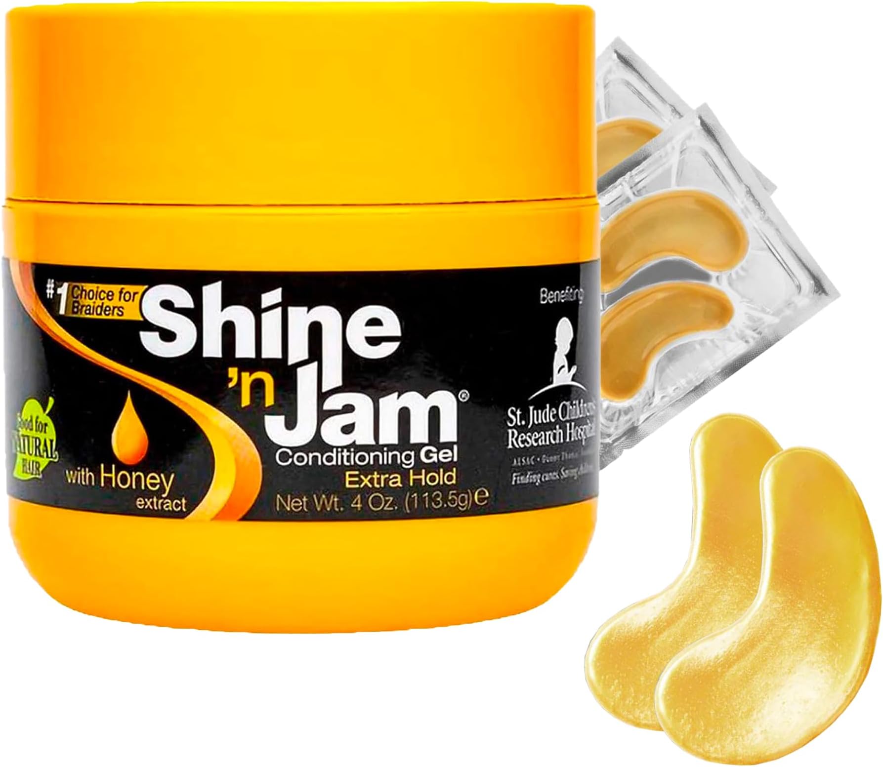 Amazon.com : Shine N Jam Conditioning Gel Extra Hold 4 Ounce with Bonus ...