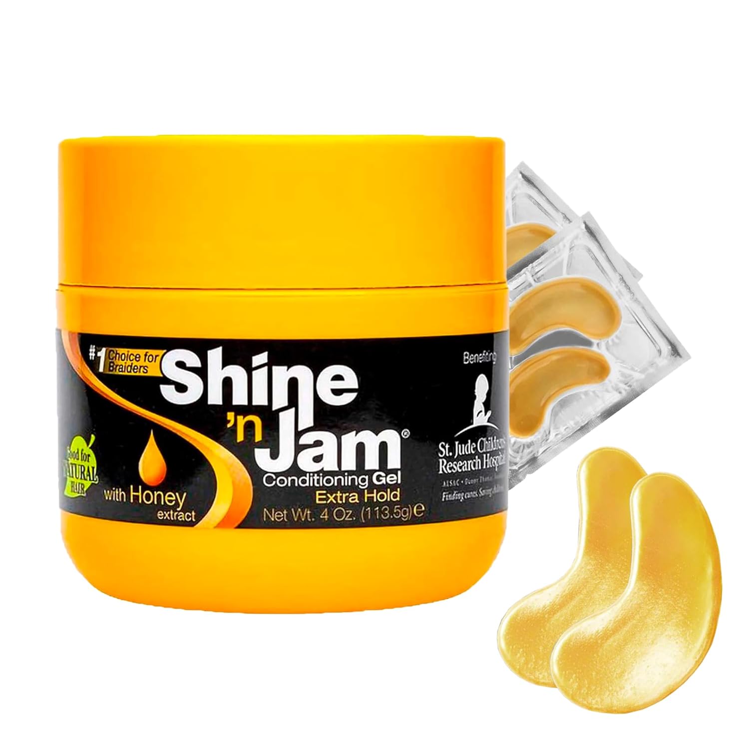 Amazon.com : Shine N Jam Conditioning Gel Extra Hold 4 Ounce with Bonus ...