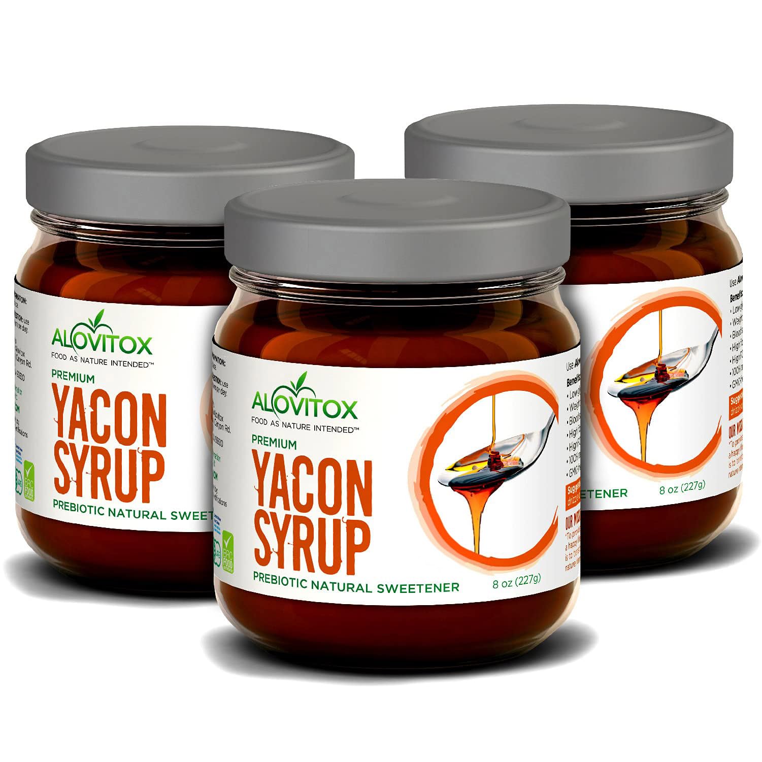 Organic Yacon Syrup By Alovitox Natural Sweetener Rich In Antioxidants ...