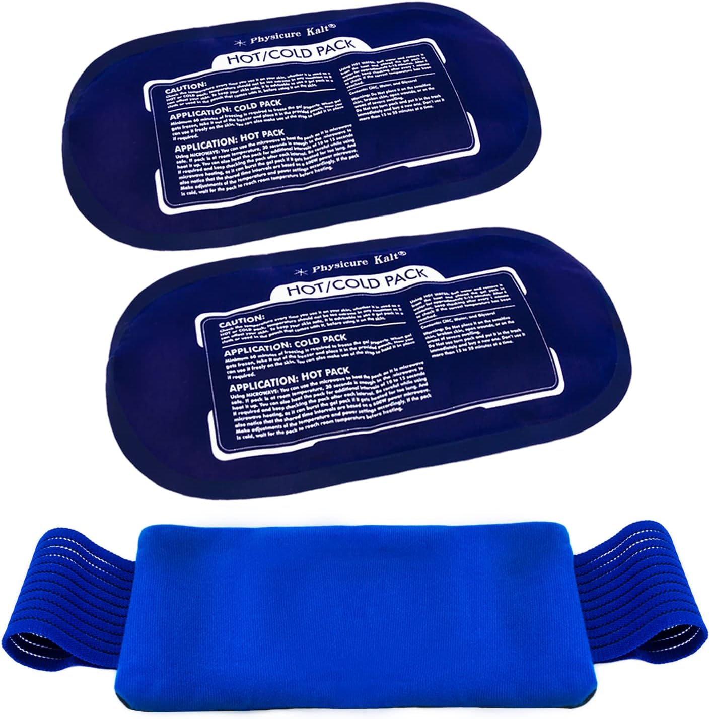 Amazon.com: Physicure Kalt Ice Pack Wrap| 2 Reusable Hot and Cold Gel ...