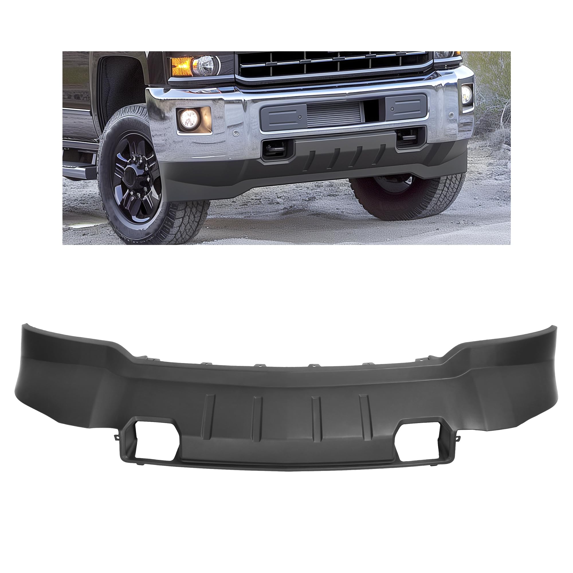 Amazon.com: KUAFU Front Lower Bumper Valance Compatible with 2015-2019 ...