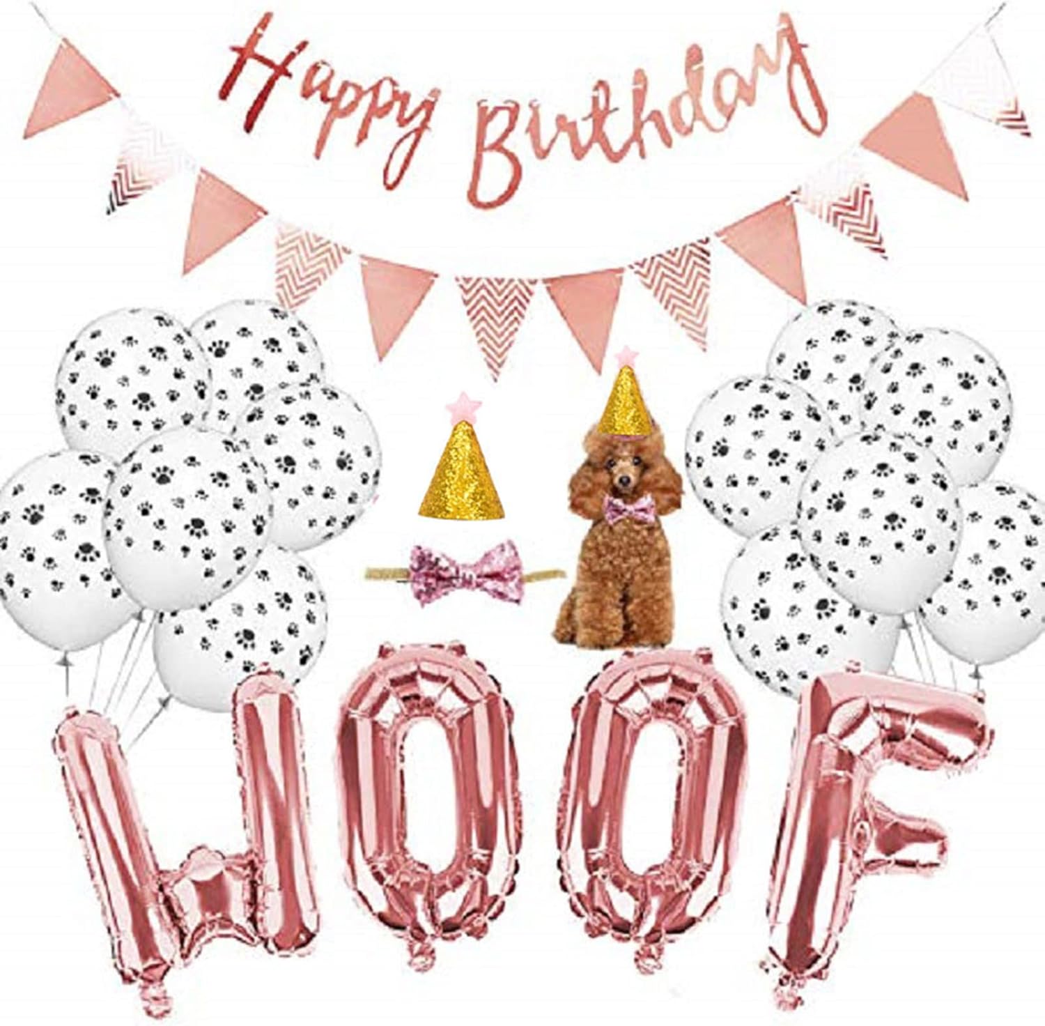 Pet Birthday Party Supplies: WOOF Letter Balloons, Australia | Ubuy