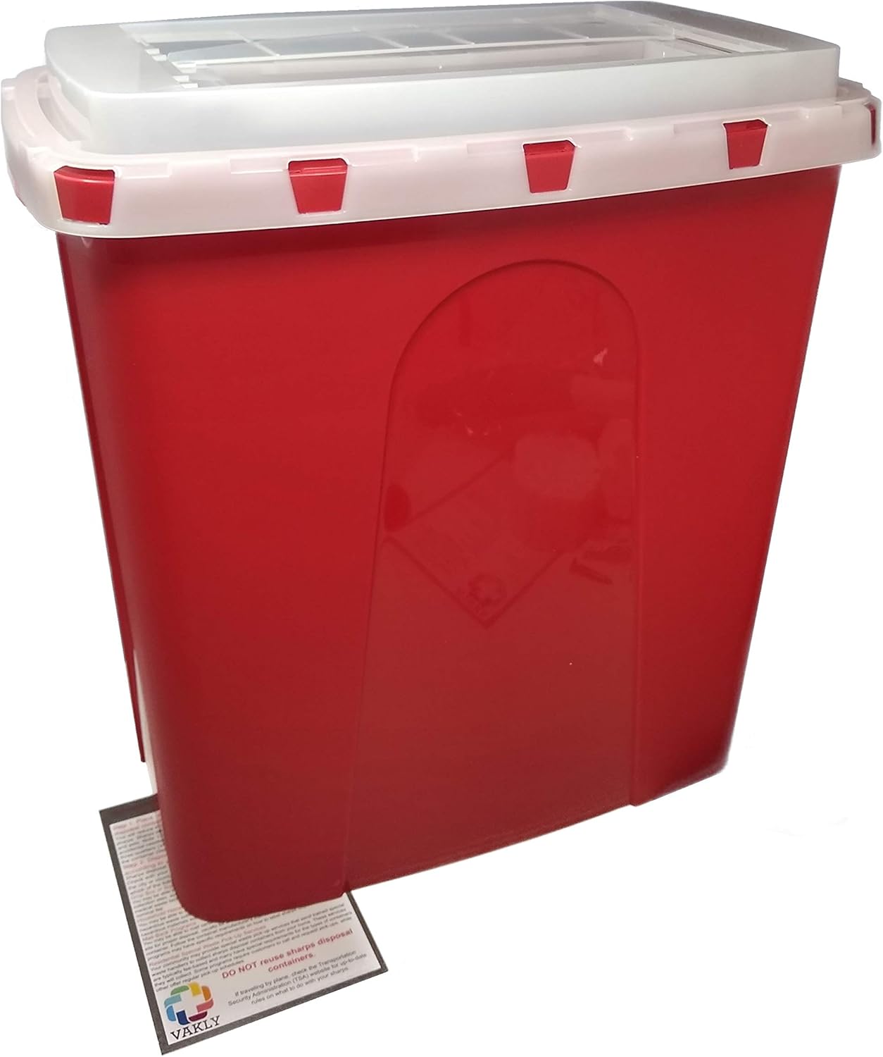 Extra Large Sharps Container 6 Gallon - Plus Vakly Biohazard Disposal ...