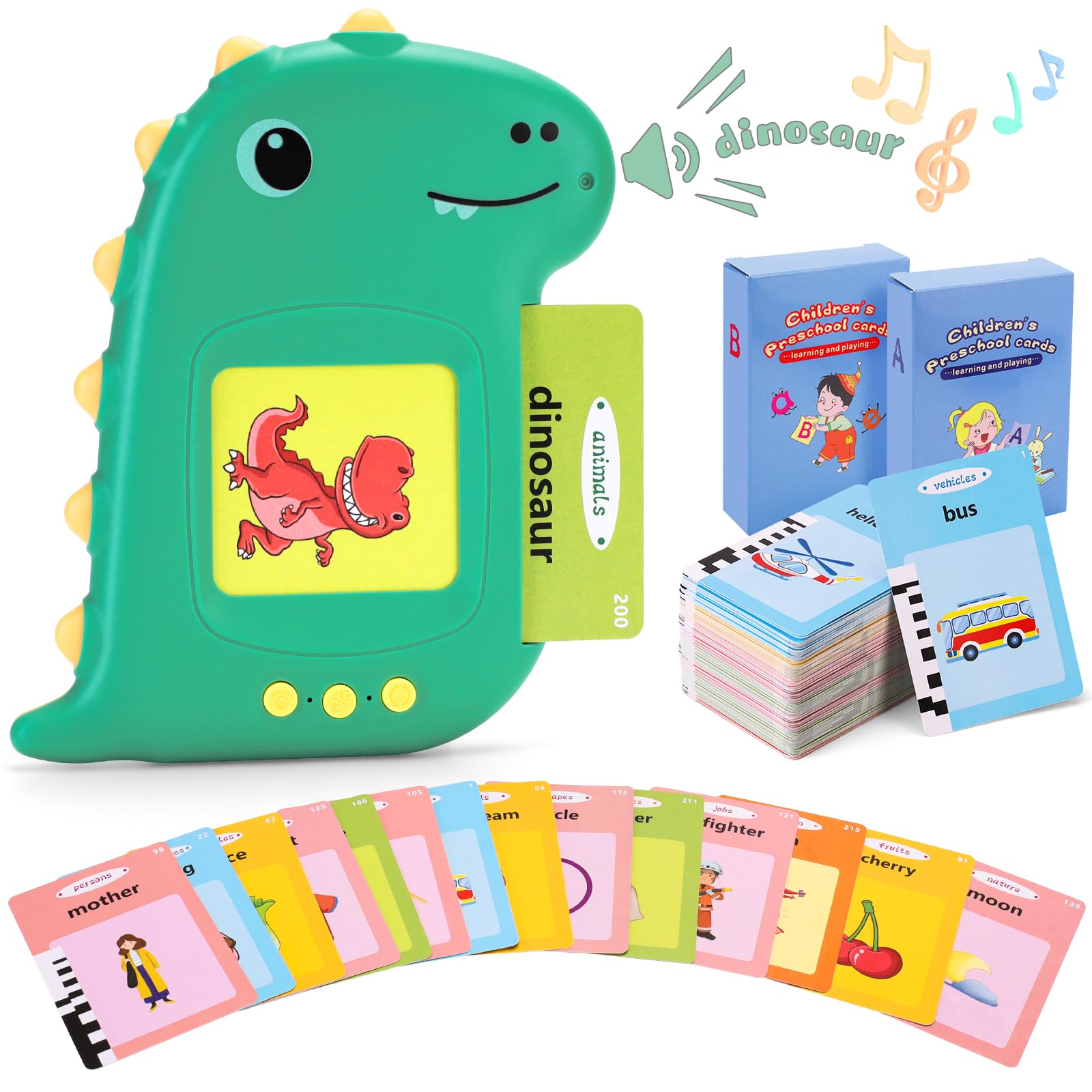 Talking Flash Cards Learning Toys - Speech Therapy Toy with 224 Sight ...