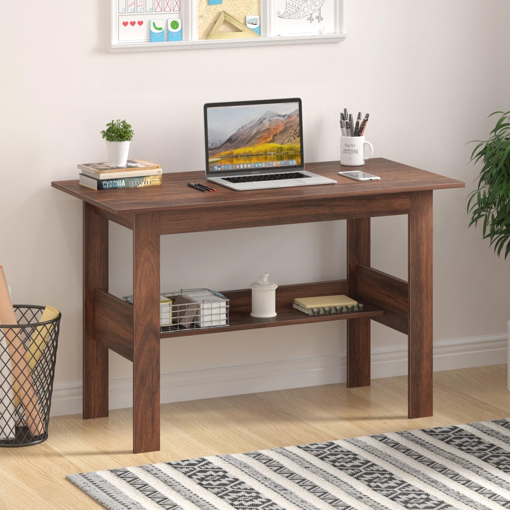 Furnifry Multifunctional Engineered Wood Small Study Table and Office ...