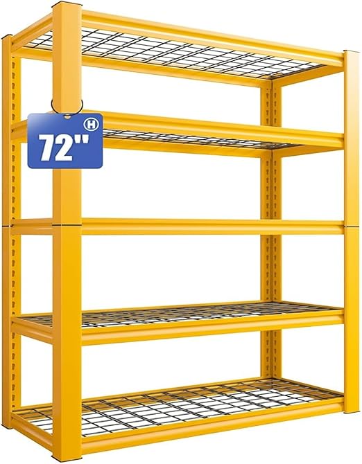 Amazon.com: REIBII 72''H Garage Shelving Heavy Duty Loads 2000 LBS ...