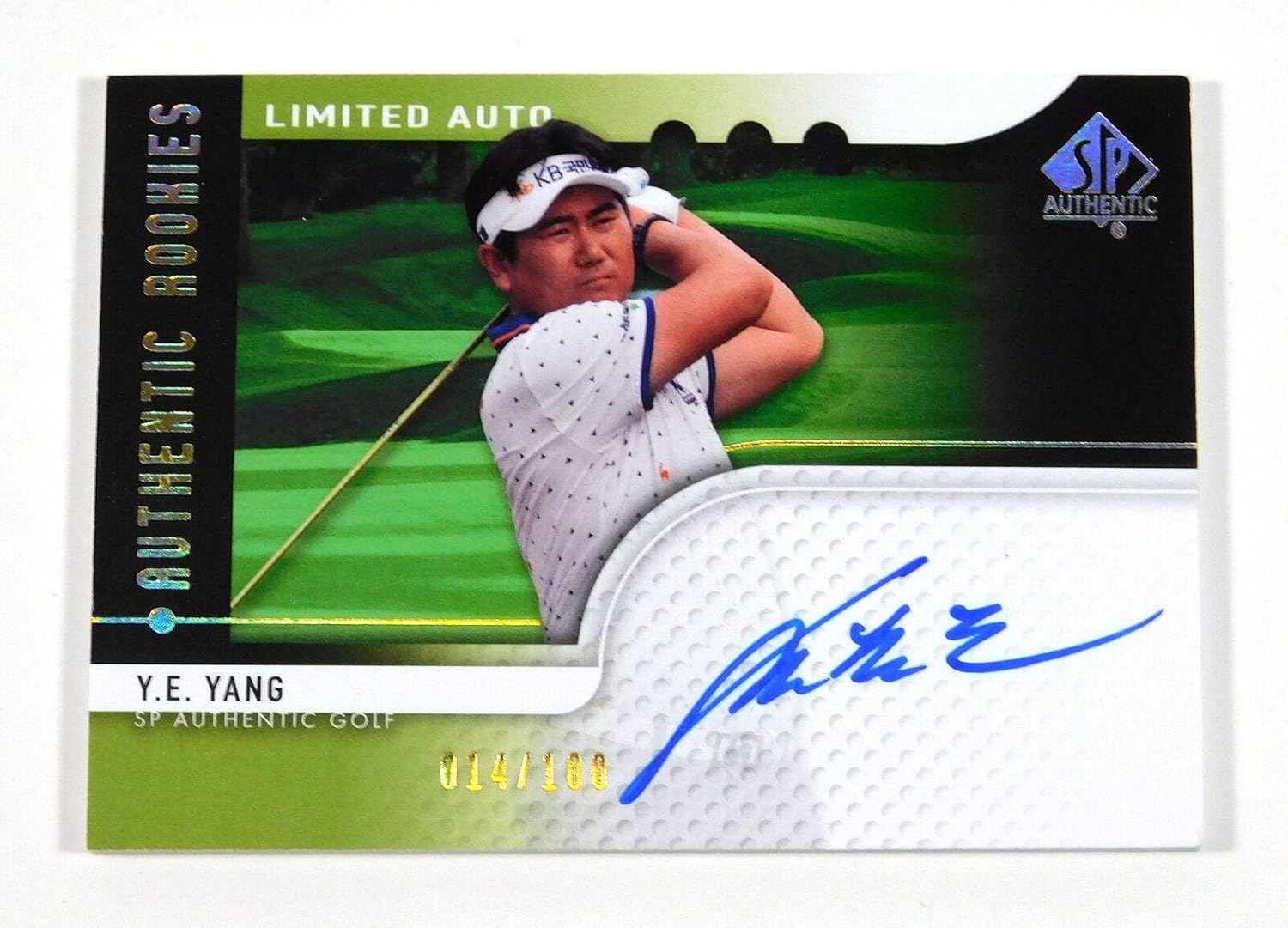 Amazon.com: 2012 SP Authentic Limited Y.E. Yang Golf Rookie On Card ...
