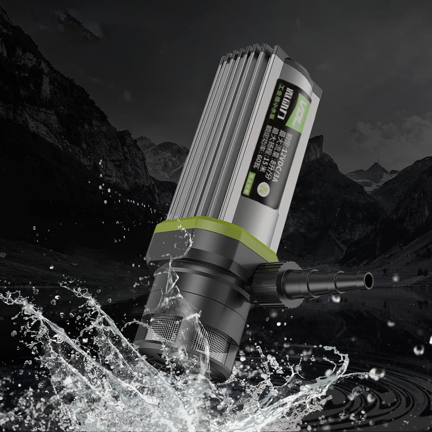 Amazon.com: Hopwin Mini Submersible Water Pump DC12V 60W, Geyser ...