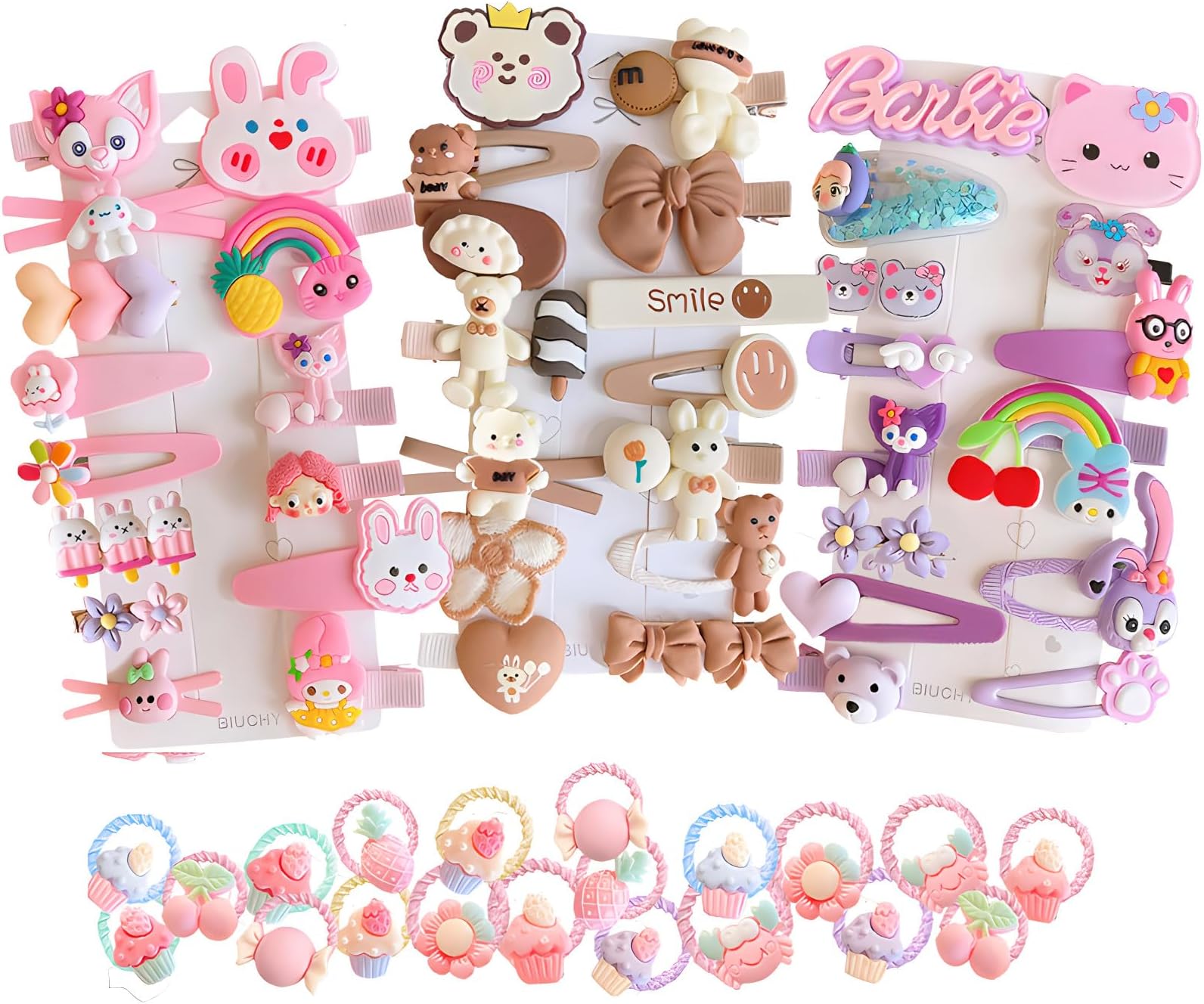 Amazon.com : 62PCS Hair Accessories Set for Girls: Toddler Barrettes ...