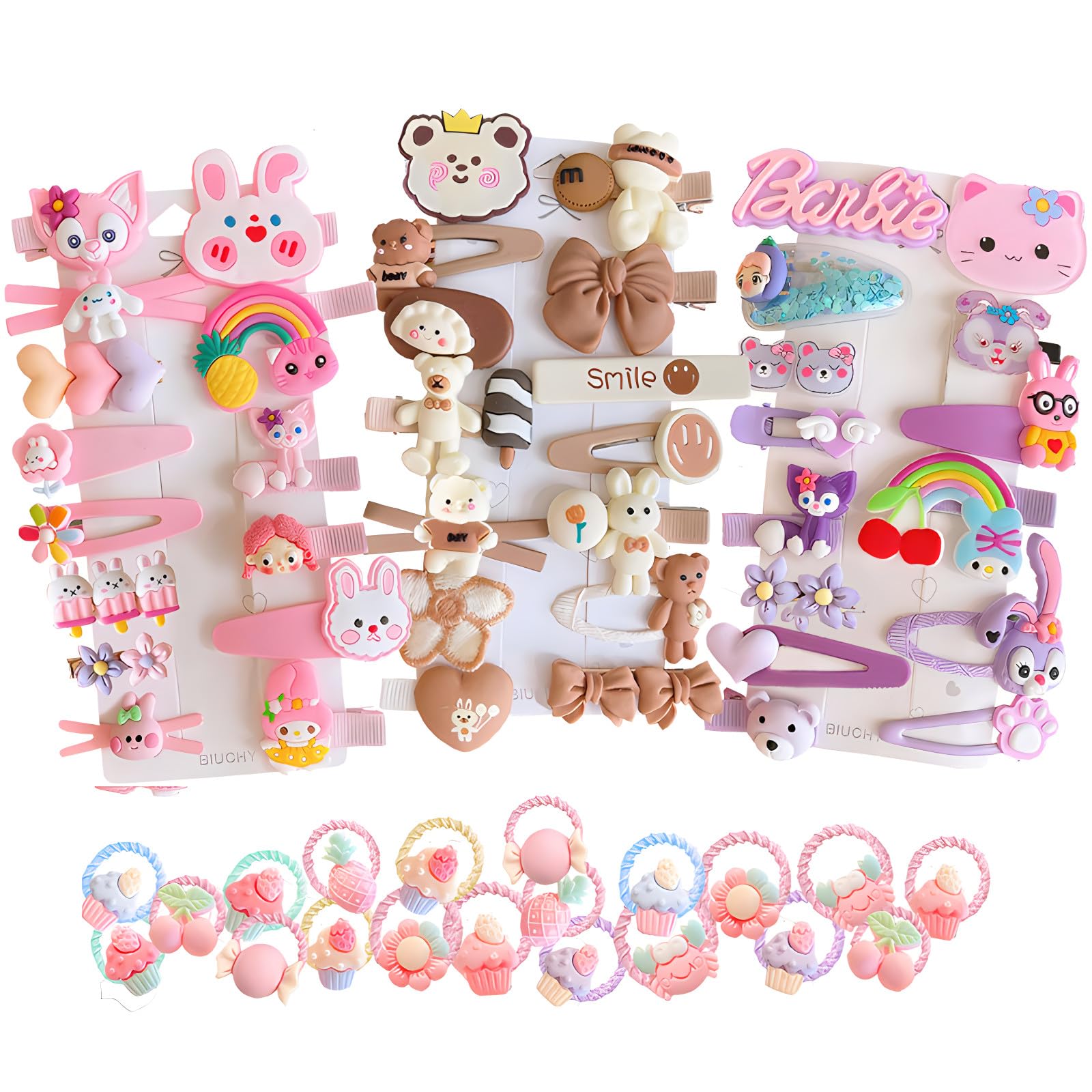 Amazon.com : 62PCS Hair Accessories Set for Girls: Toddler Barrettes ...