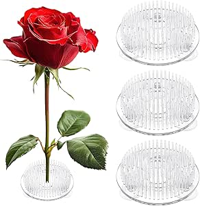 Amazon.com: Tyqour 3 Pcs Flower Frogs Round Plastic Flower Arrangement ...