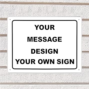 Amazon.com : Custom Personalized Metal Sign for Office, Business ...