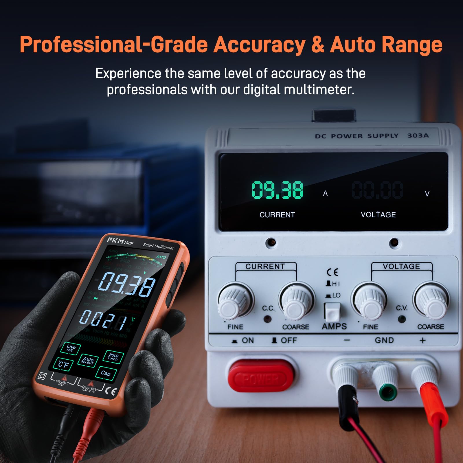Snapklik.com : Digital Multimeter, Compact & Rechargeable Voltmeter W ...