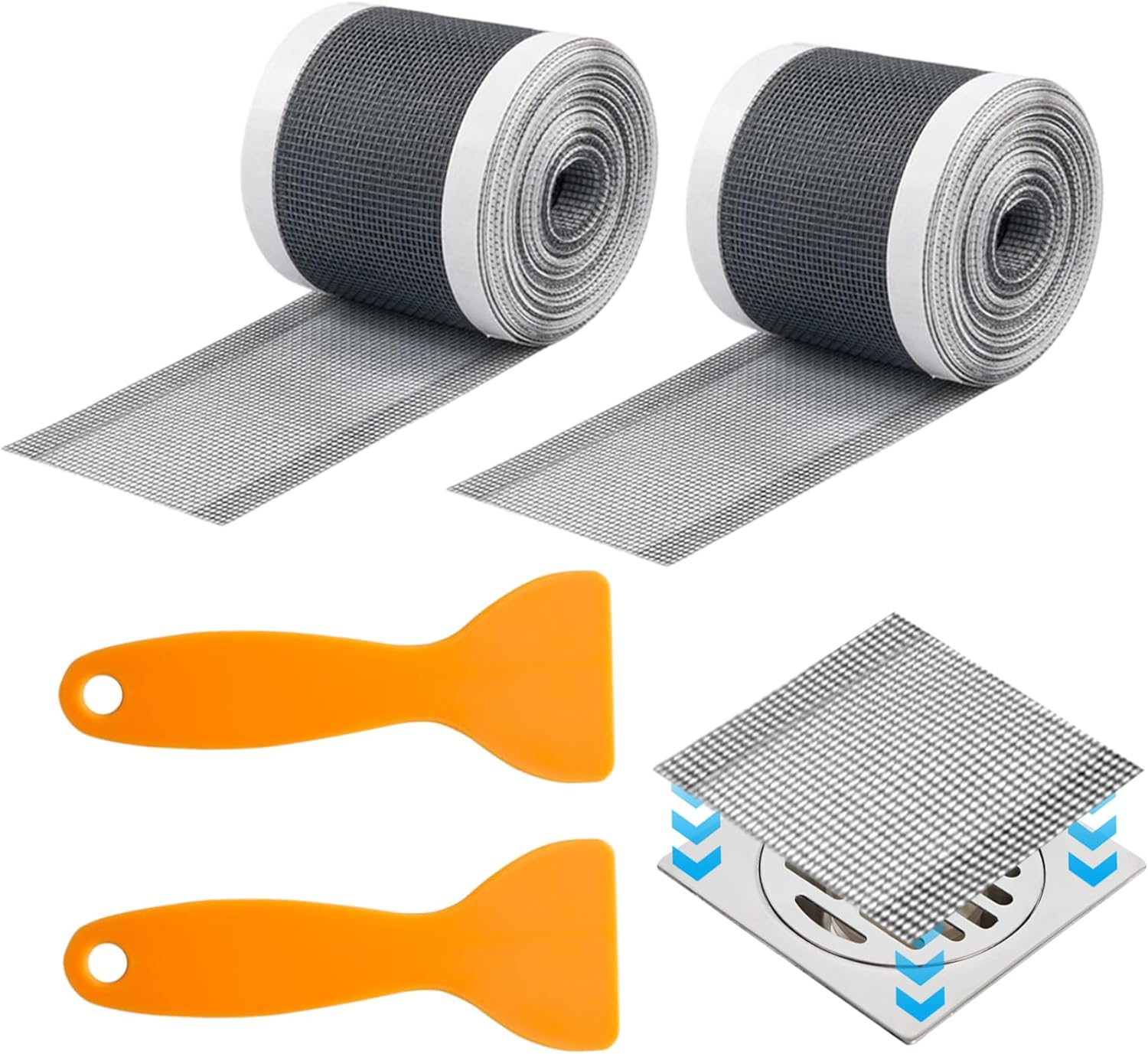 Amazon.com: 2 Rolls Disposable Hair Drain Stickers, 3 Inch x 33 ft ...