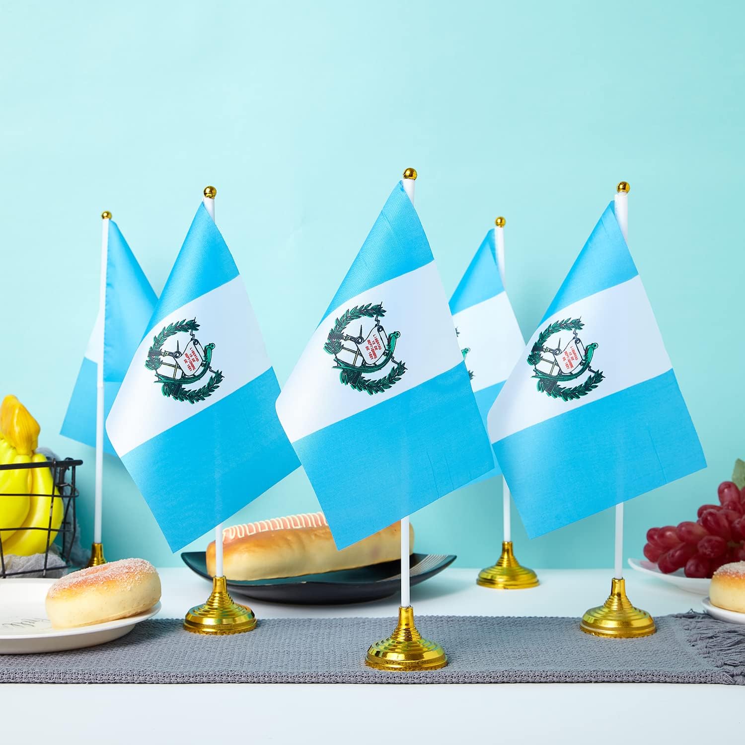 Buy ZXvZYT Guatemala Flag Guatemalan Desk Flag Small Mini Guatemala ...