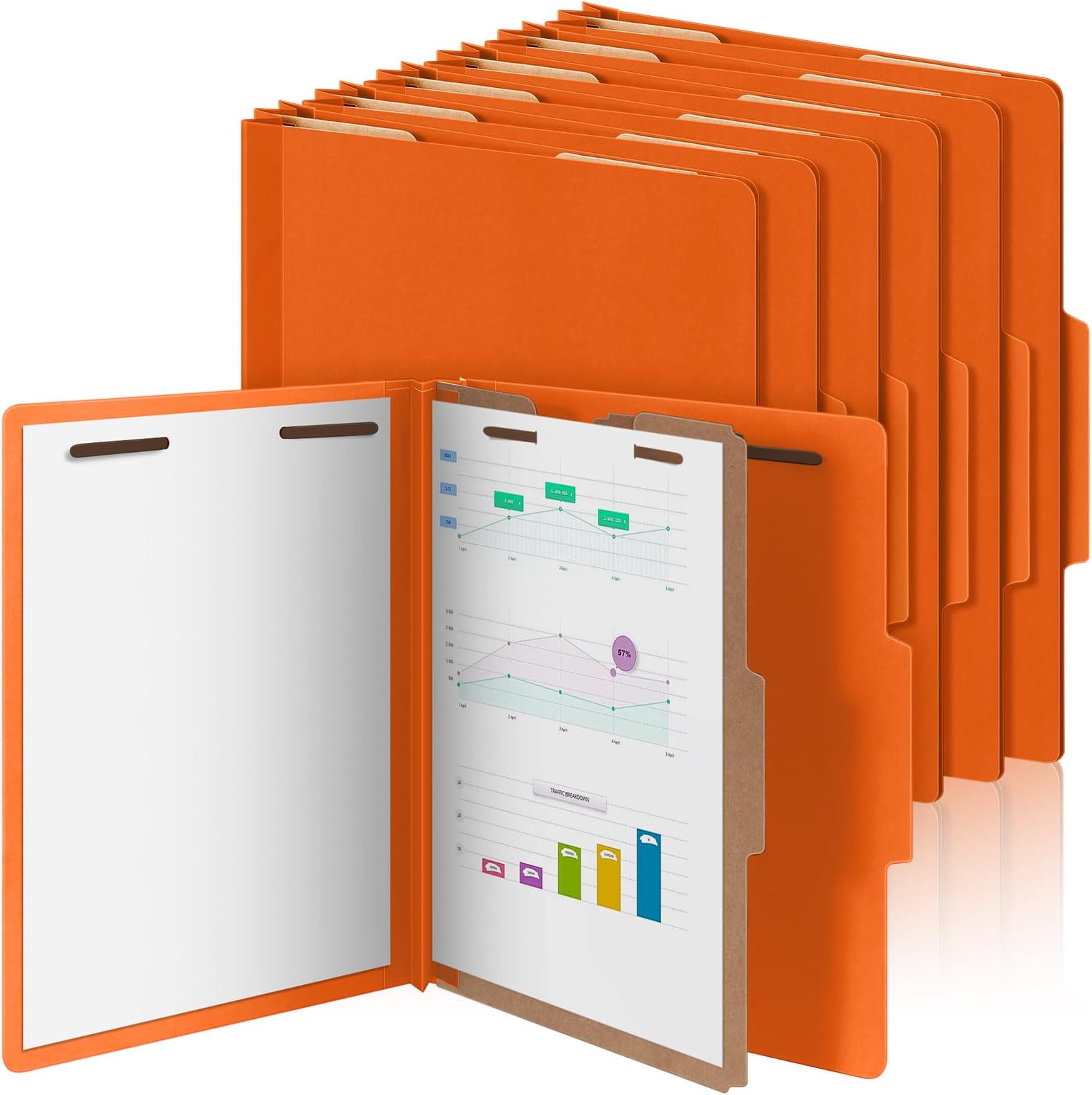 Amazon.com : Skyygemm 12 Pcs Classification Folders Bulk with 1 Divider ...