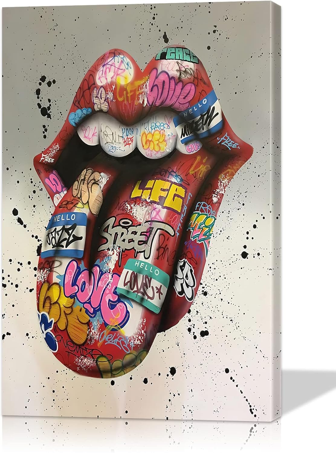 Amazon.com: Mistyefly Graffiti Wall Art - Classic Street Graffiti Wall ...