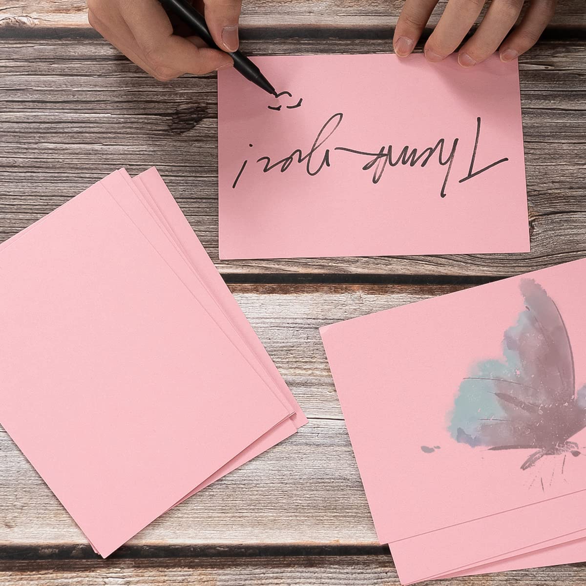 Snapklik.com : 100 Pack Thick Paper Cardstock Blank Heavy Cards Stock ...