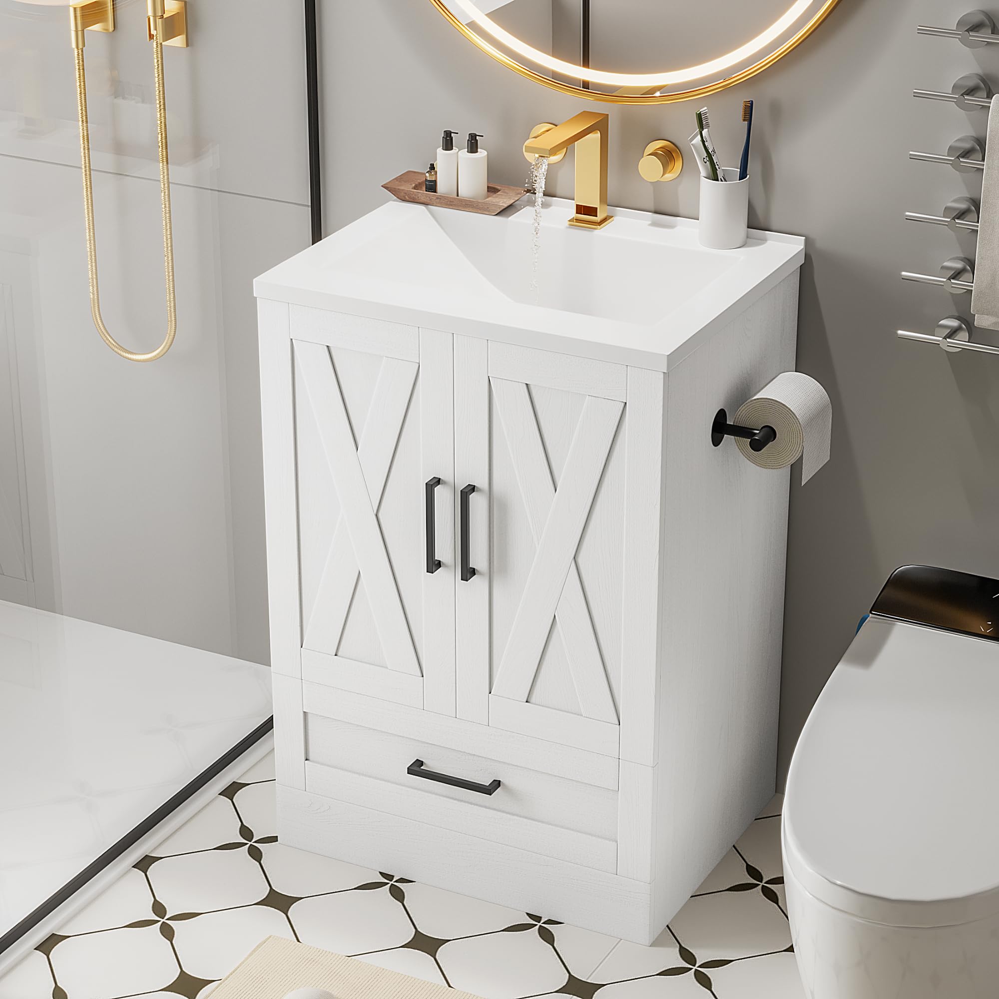 Snapklik.com : YESHOMY Bathroom Vanity