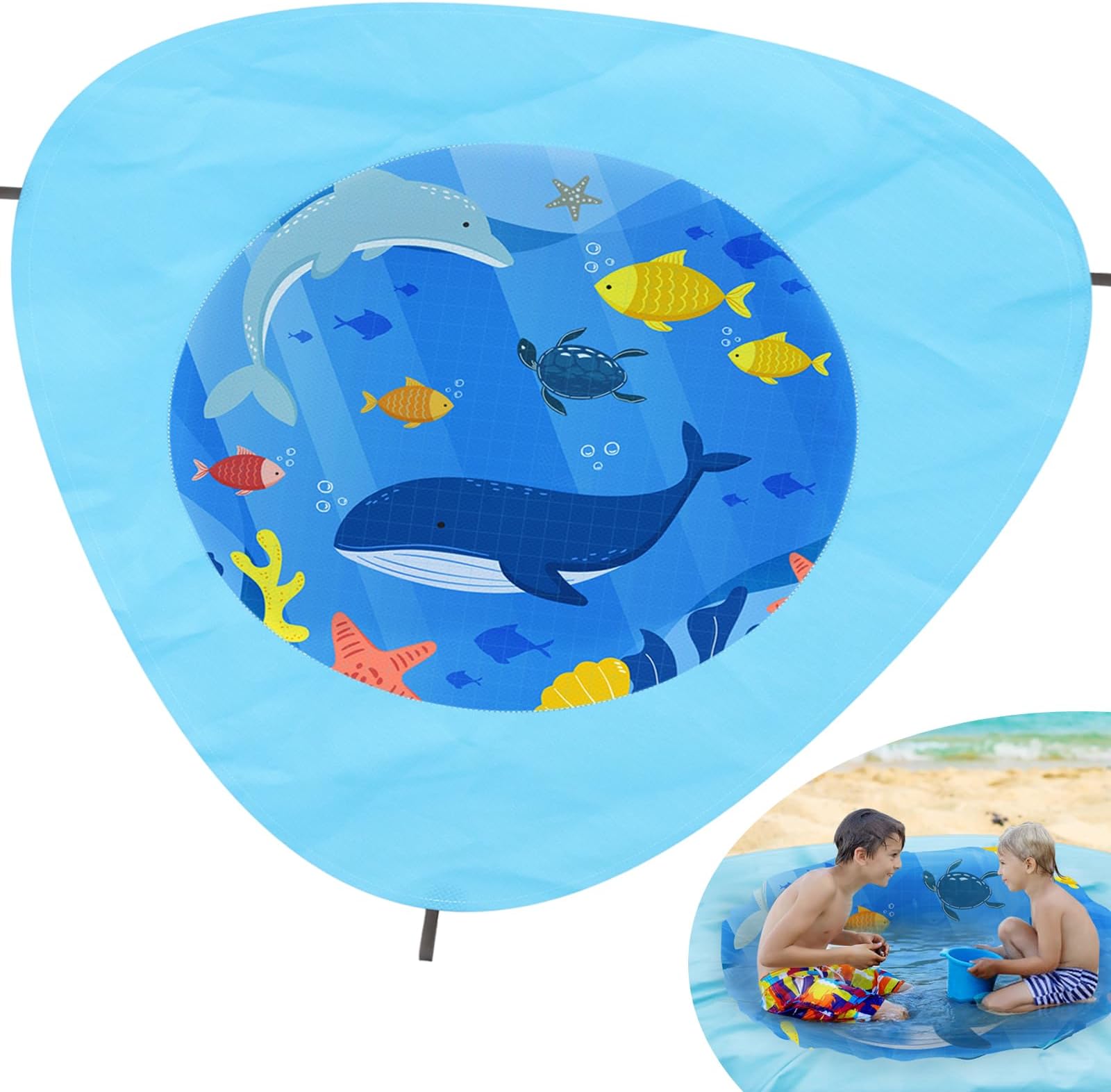 Amazon.com: Waterproof Beach Puddle & Beach Pool for Toddler,Waterproof ...