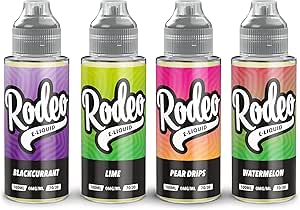 Rodeo Vape Liquid 4 x 100ml Blackcurrant + Lime + Pear Drips ...