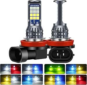 Amazon.com: Windzerdong 2x 1800LM 9005 H8 H11 LED Fog Lights Bulb 12V ...