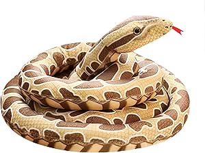 Amazon.com: 86 Inches Cobra Snake Animal Plush Toy Fake Snake Large ...