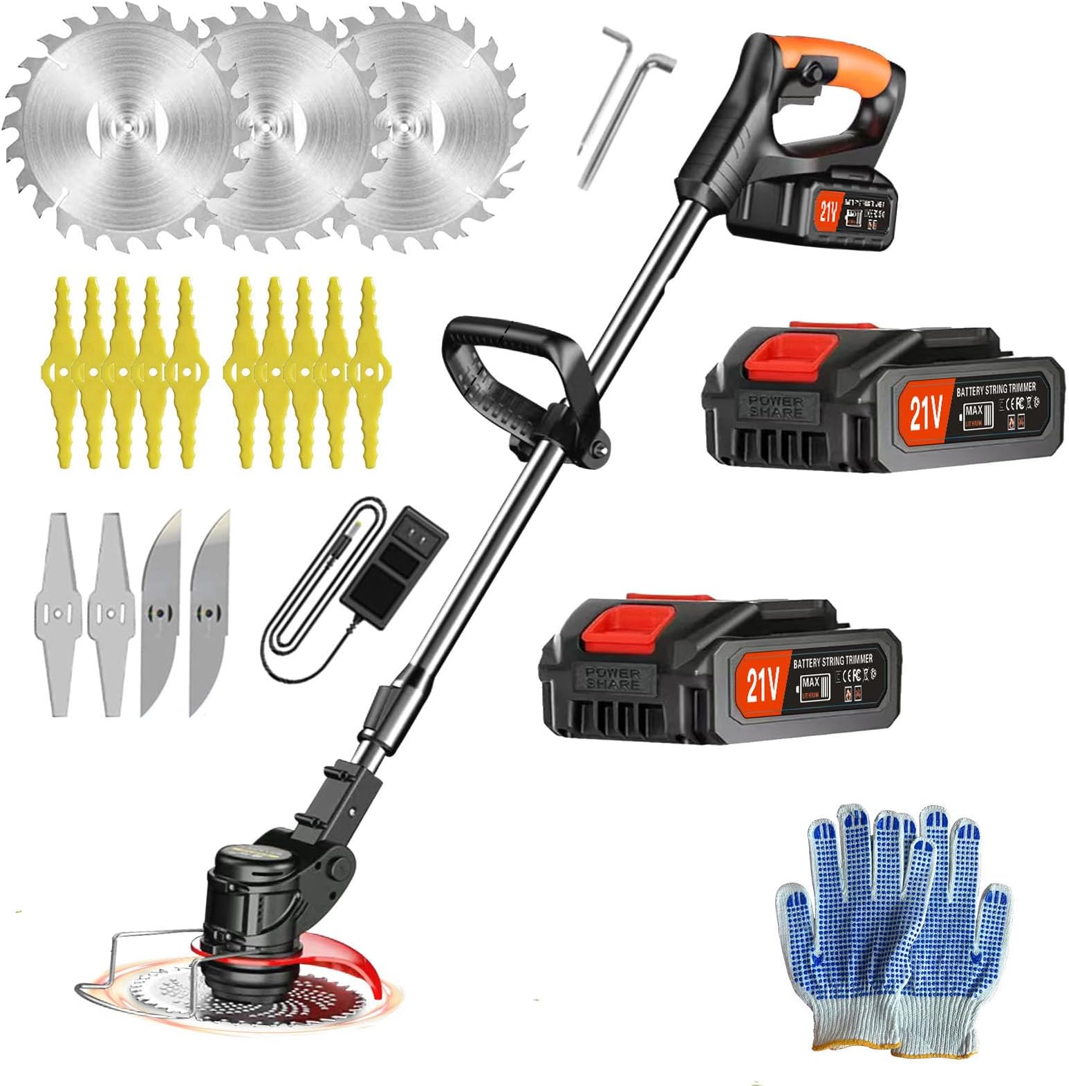 Amazon.com : TITIDU 35.88CC Weed Wacker Gas Powered String Trimmer 4 ...