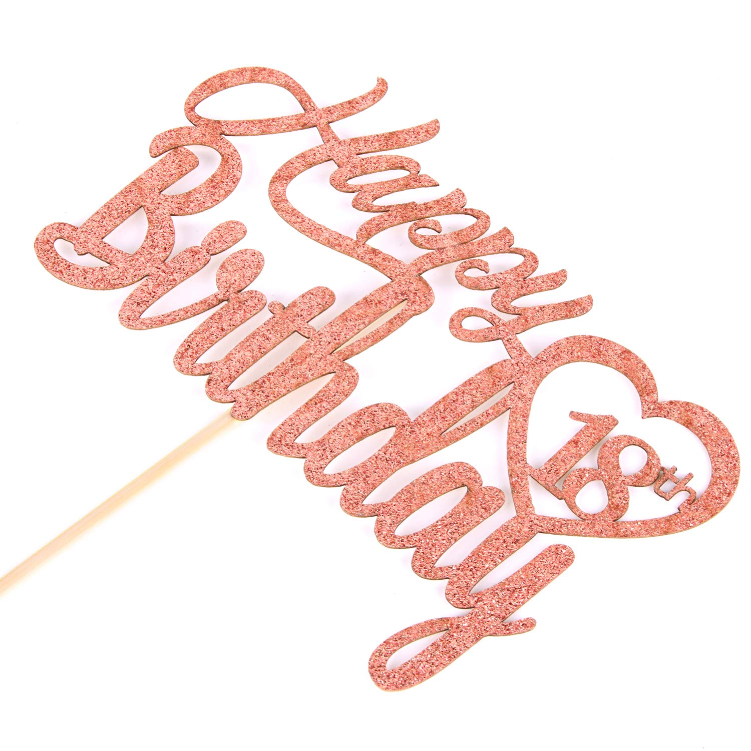 Rose Gold Glitter Happy 18th Birthday Cake Topper Hello 18 Cheers To rose-gold-glitter-happy-18th-birthday-cake-topper-hello-18-cheers-to