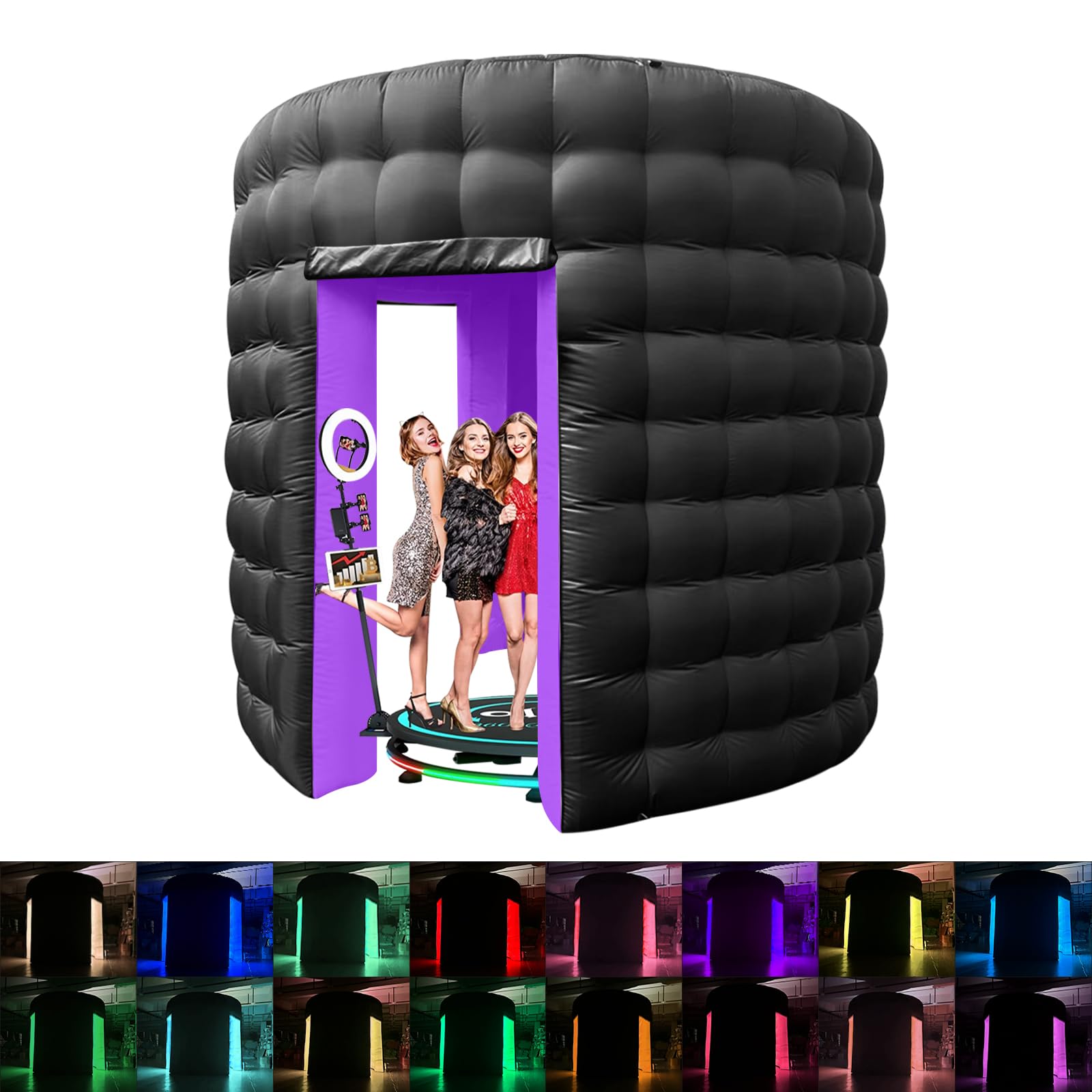 Amazon.com: Inflatable Photo Booth Enclosure, 10 * 10 * 9ft Portable 16 ...