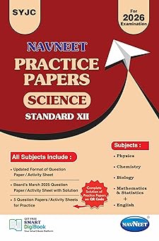 Navneet Practice Paper for Std XII Science 2025 HSC Maharashtra State ...
