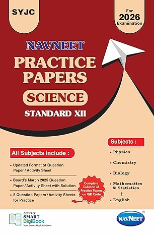 Navneet Practice Paper for Std XII Science 2025 HSC Maharashtra State ...