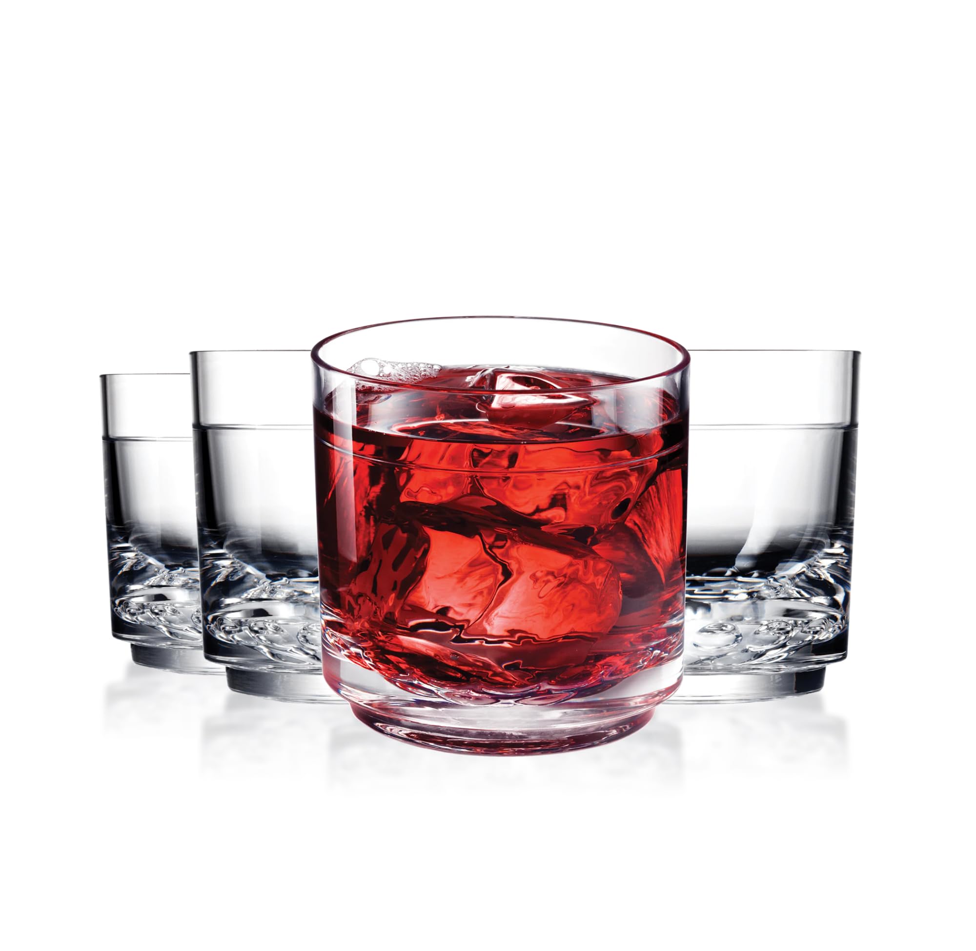 Amazon.com | Drinique Unbreakable Elite Rocks Whiskey Glass (Set of 4 ...