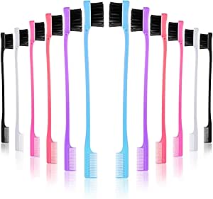 12 PCS Mini Edge Brush Double Sided Edge Comb Edges Control Brush ...
