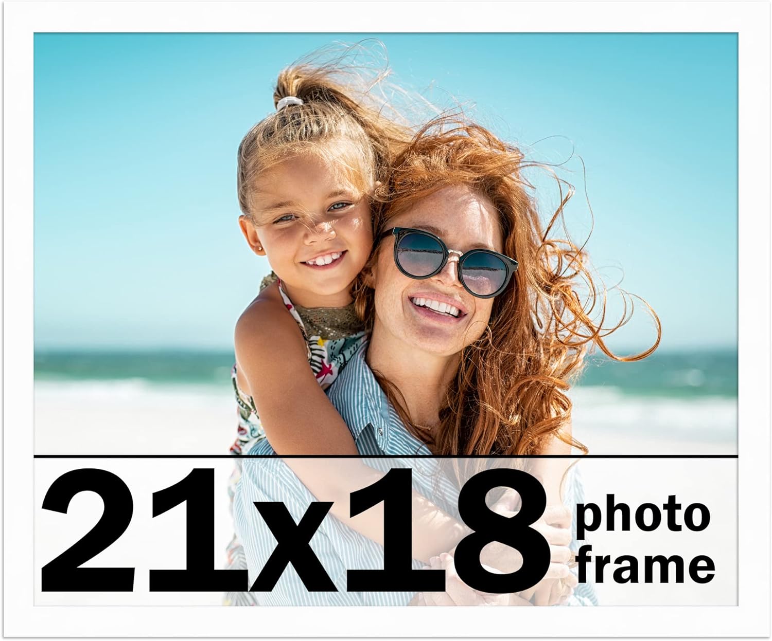 Amazon.com - CountryArtHouse 21x18 Frame White Solid Wood Picture Frame ...