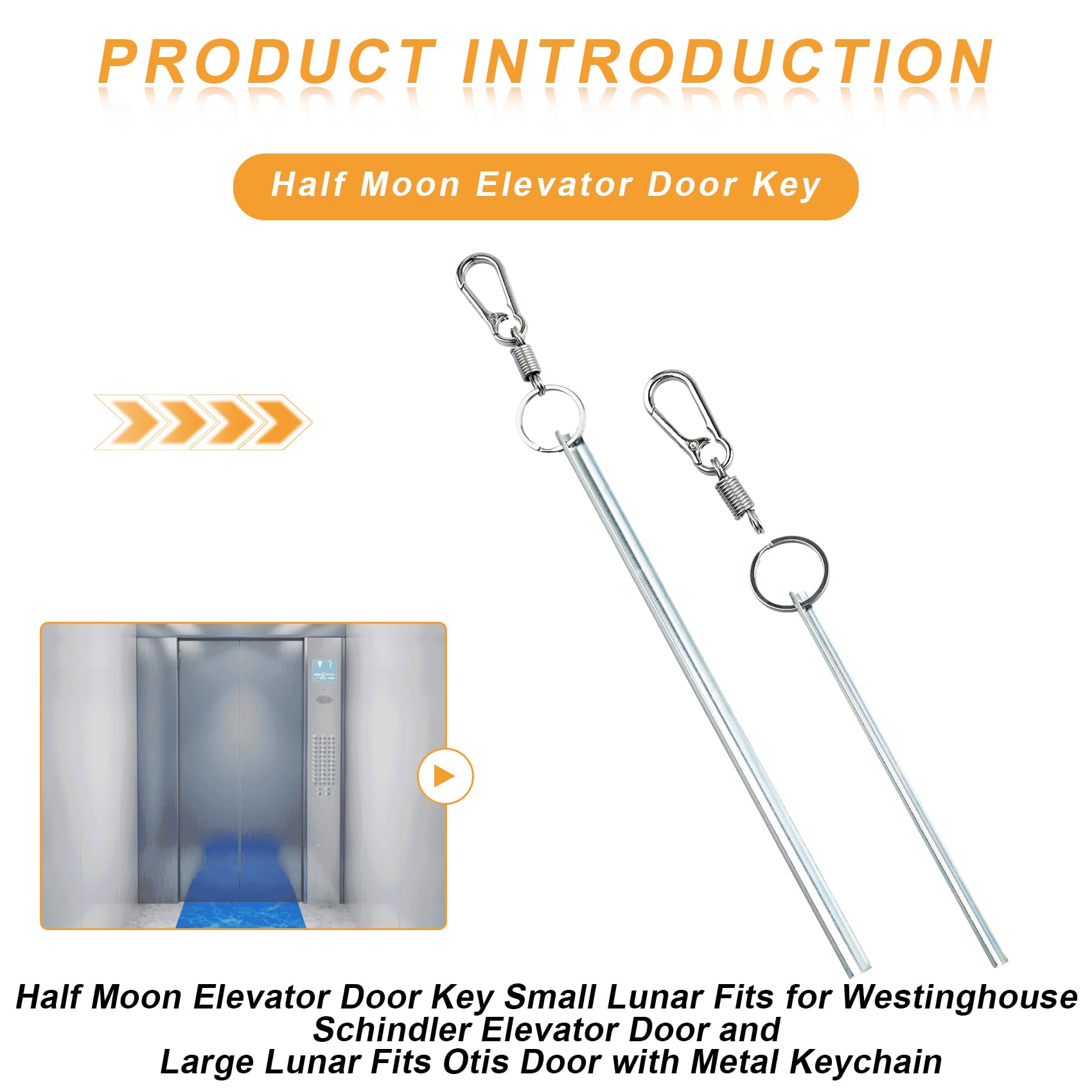 Snapklik.com : Half Moon Elevator Door Keys Set, Large And Small ...