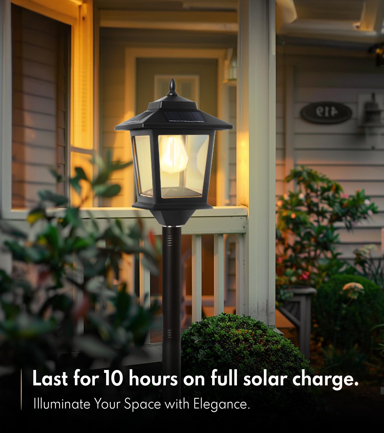 Snapklik.com : 63" Solar Lamp Post Lights 2Pack, Outdoor Post Lights ...
