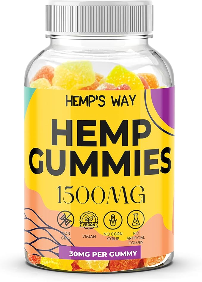 Amazon.com: Organic Hemp Gummies High Potency Advanced Extra Strength ...