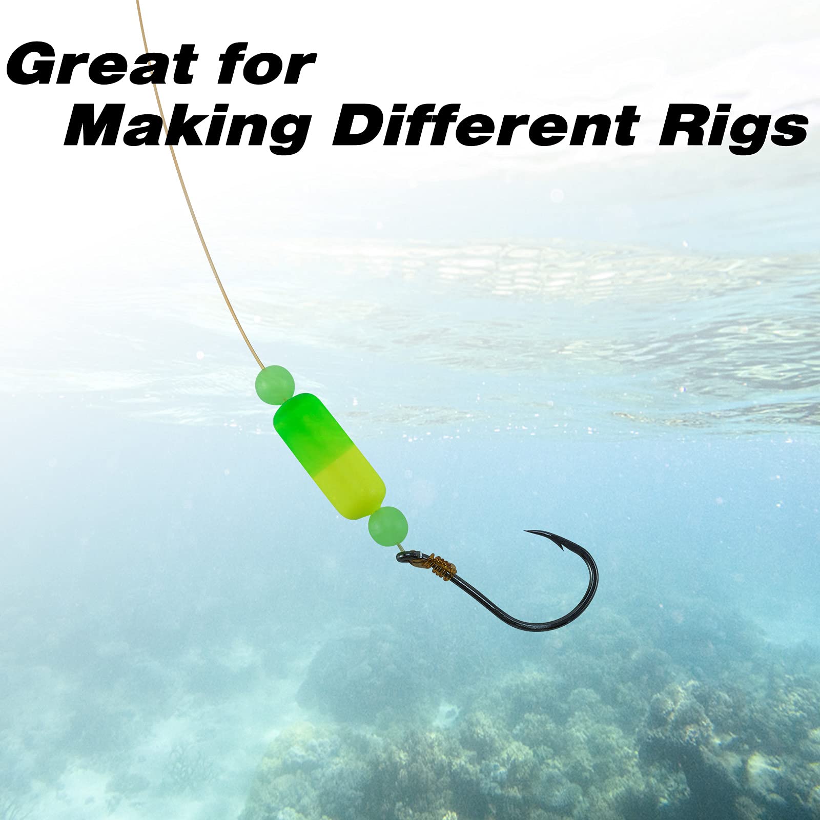 Snapklik.com : 100-Pack Fishing Rigs Floats Snell Float For Surf ...