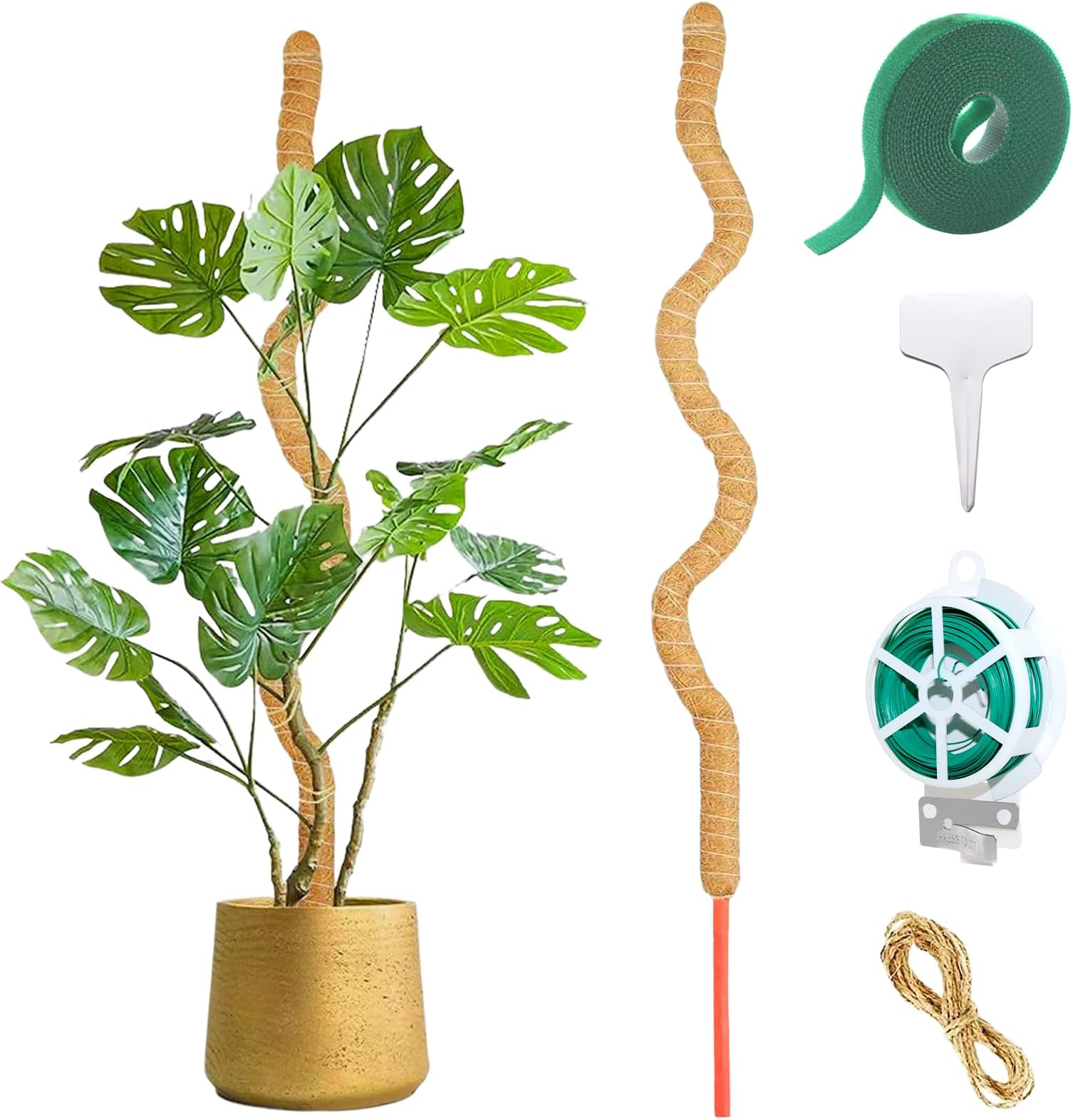 MEIEGOU 120cm/47in Moss Pole, Moss Pole for Monstera, suitable for ...