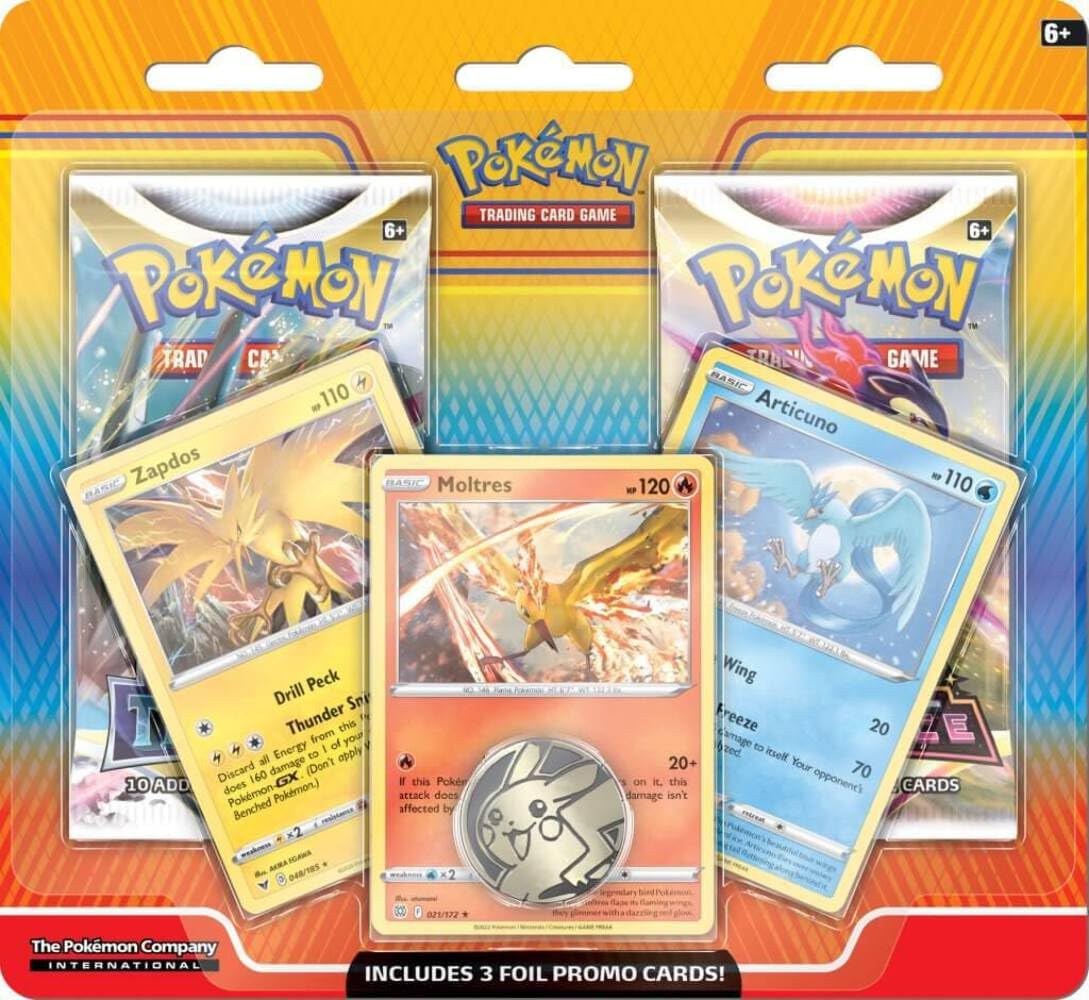 Amazon.com: Pokemon TCG: Articuno, Zapdos & Moltres Cards with 2 ...