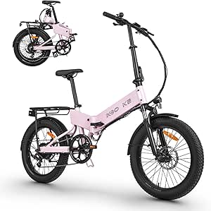 Amazon.com : KBO K2 Folding Electric Bike 500W, 5 Colors K Series E Bike, Up to 45 Miles Range ...