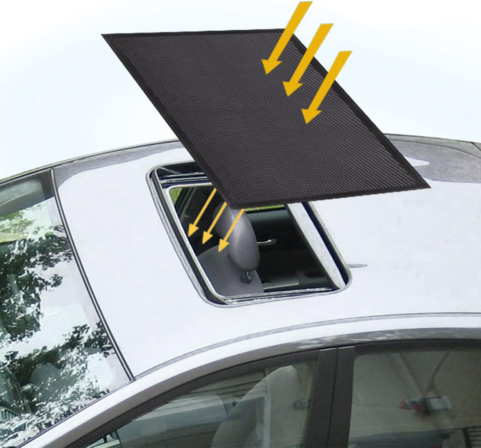 Amazon.com: PSLER Sunroof Sun Shade, Car Moon Roof Mesh Quick Install ...