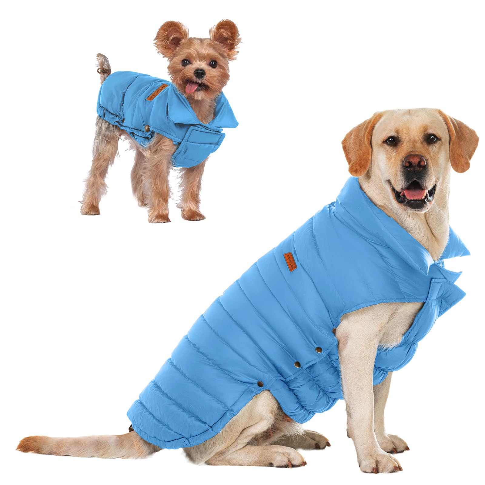 Amazon.com : SPACE LION Dog Puffer Jacket, Down Dog Winter Coat ...